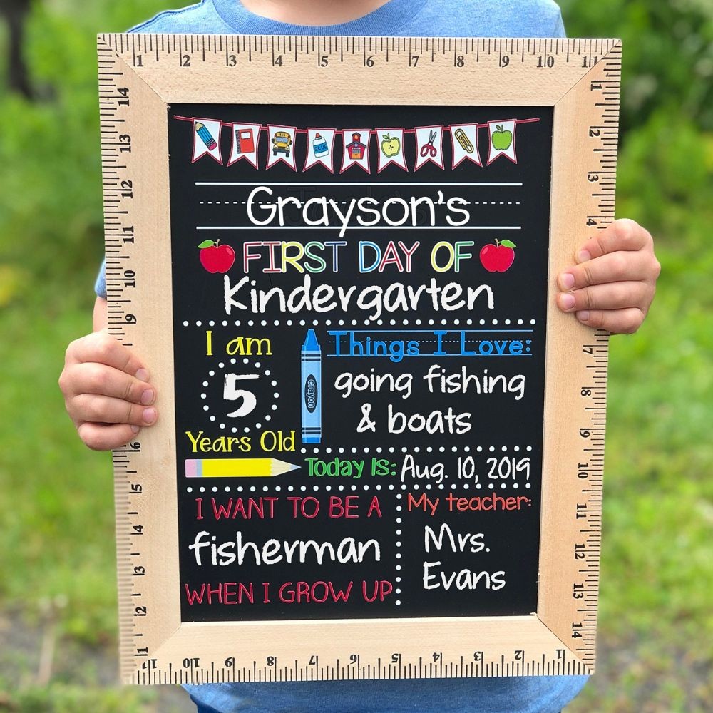 This is the perfect first day of sign! Chalkboard, Reusable - First Day ...