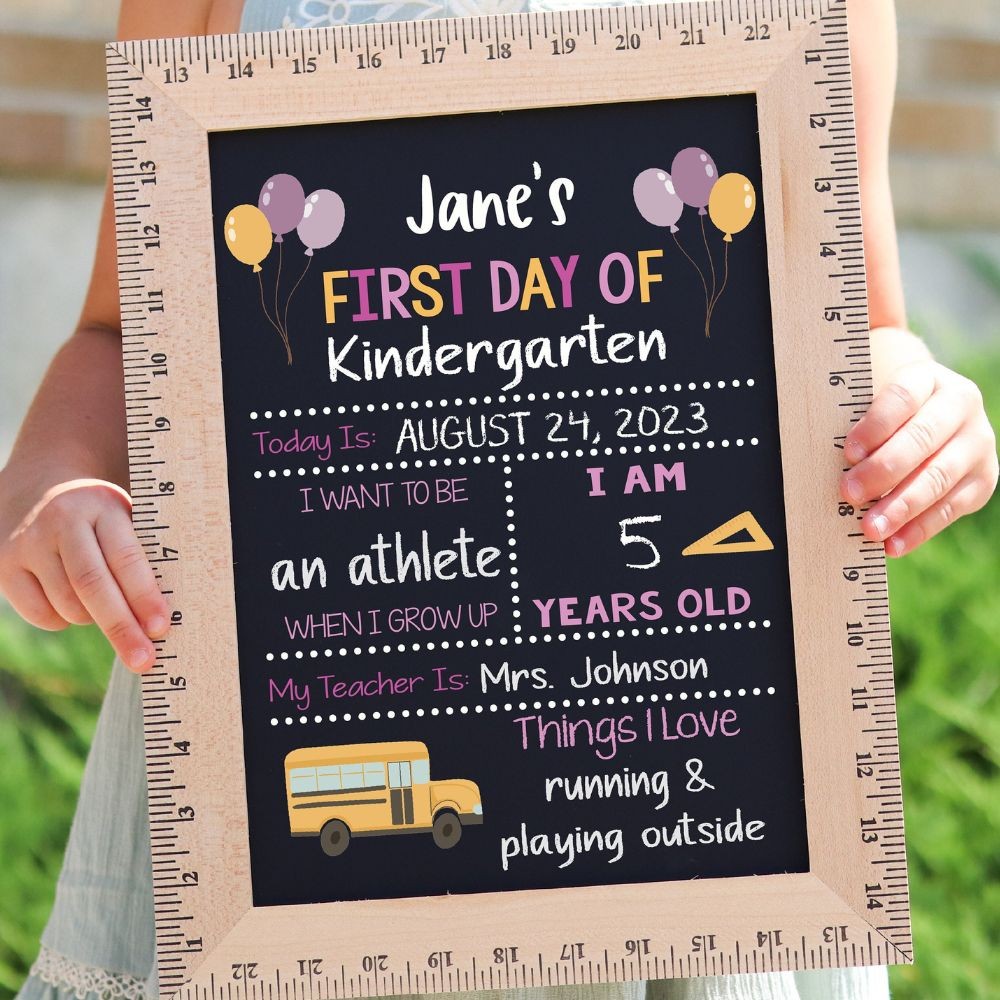 This is the perfect first day of sign! Chalkboard, Reusable - First Day ...
