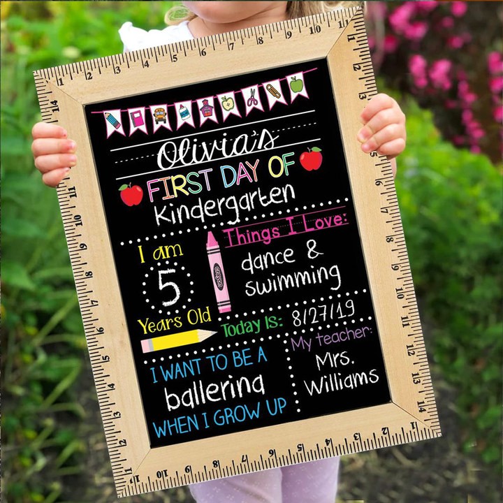 This is the perfect first day of sign! Chalkboard, Reusable - First Day ...